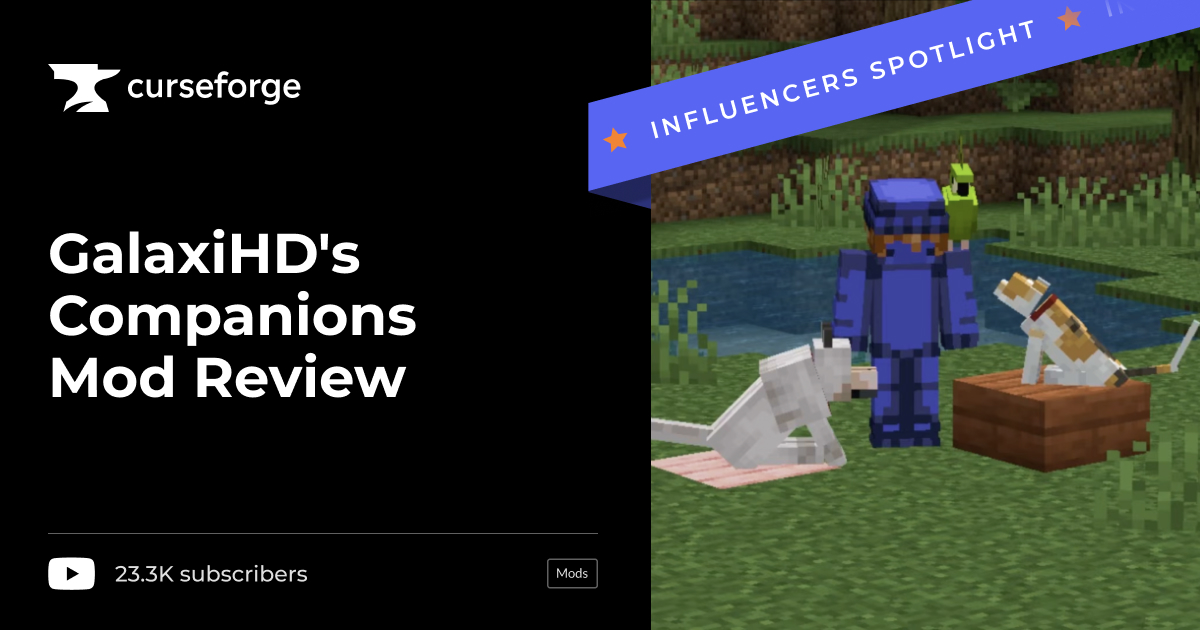 Explore GalaxiHD's Companions Mod Review for Minecraft on CurseForge ...